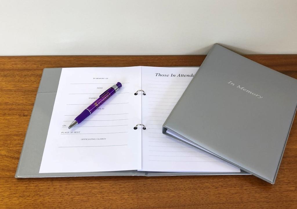 Memorial Books | Tony Hollands Funerals