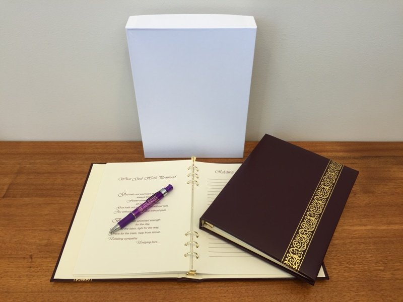 Memorial Books | Tony Hollands Funerals