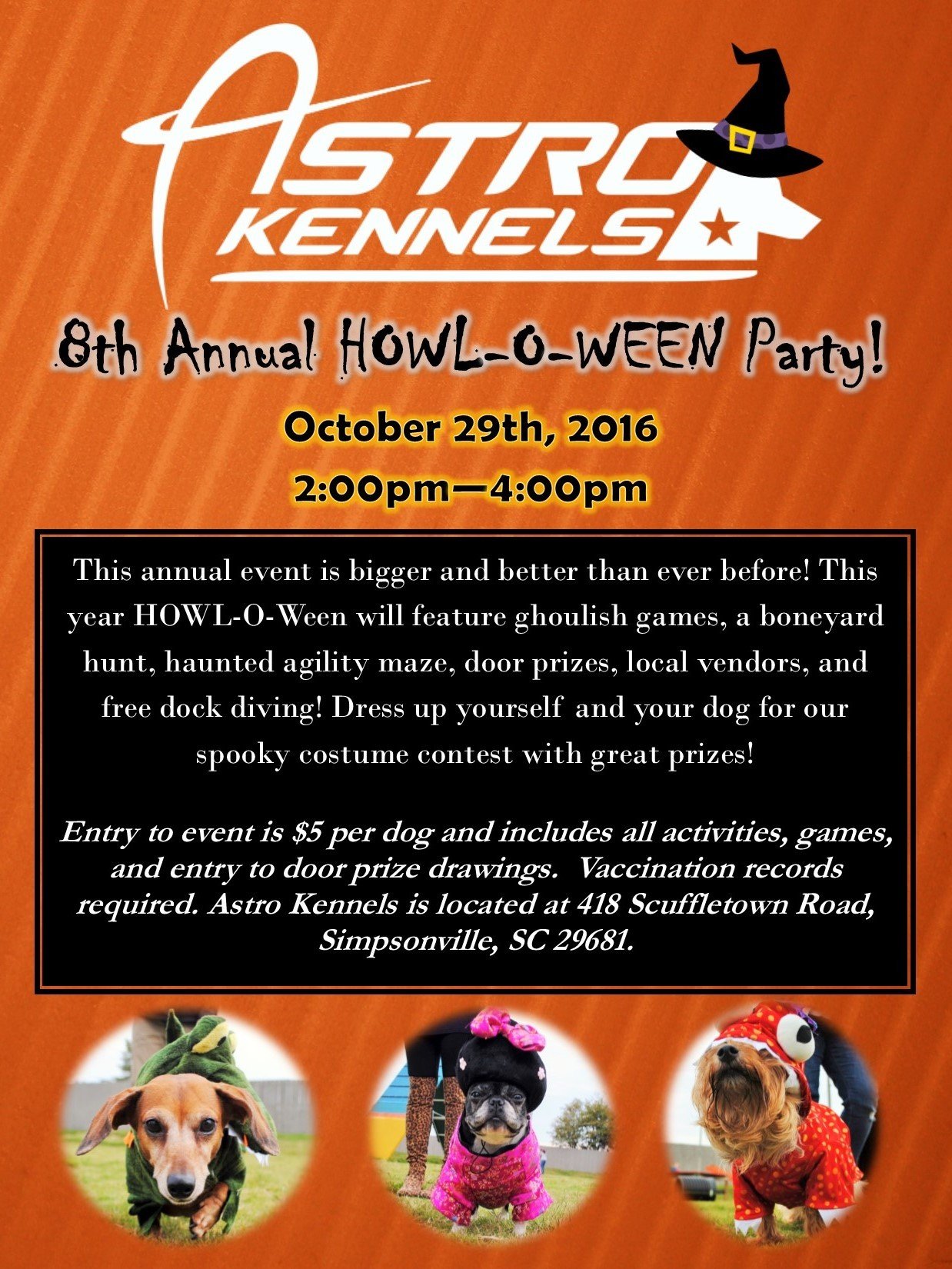 8th Annual HOWL-O-Ween Party!