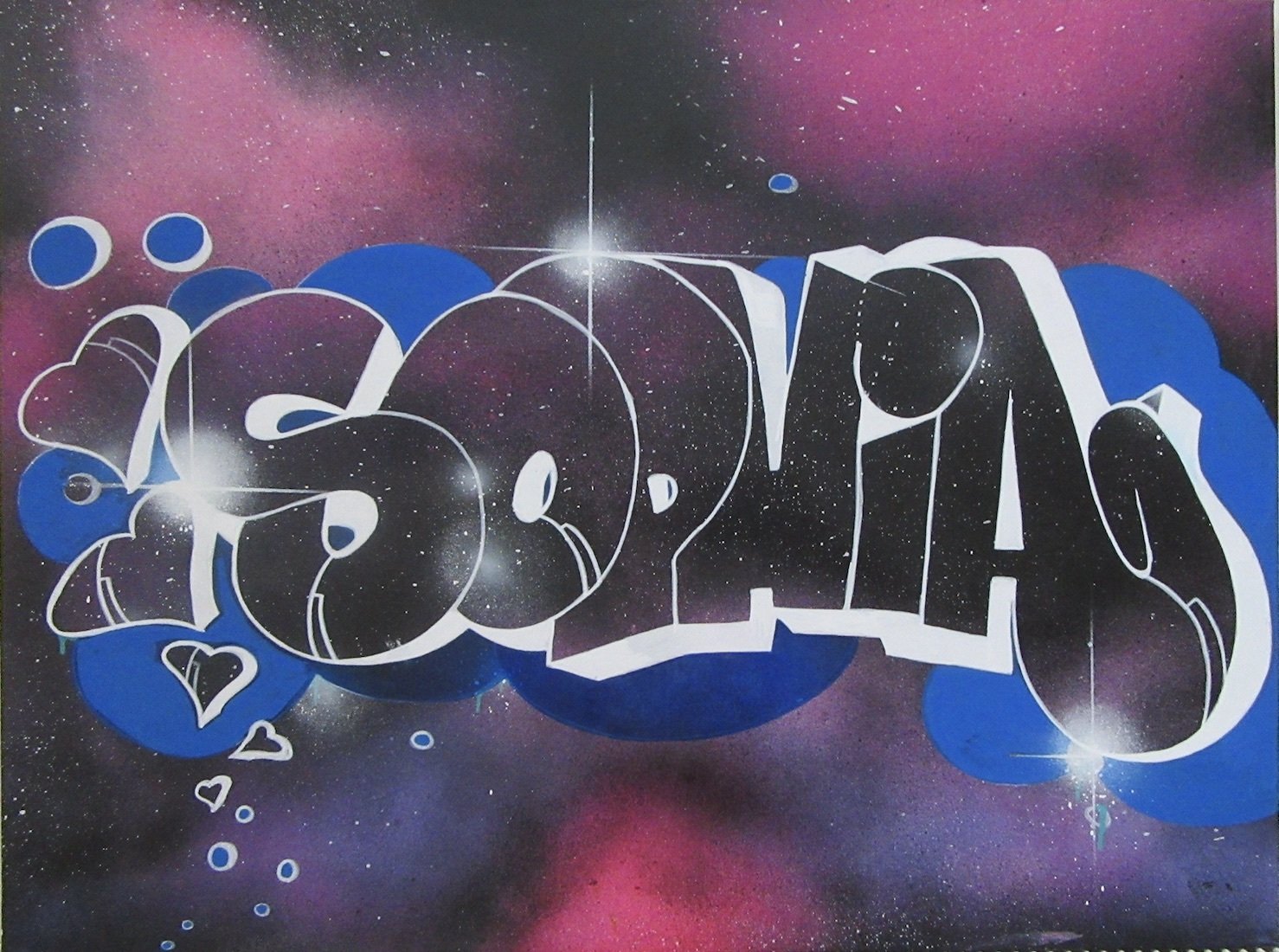 Personalised Graffiti Name Canvas