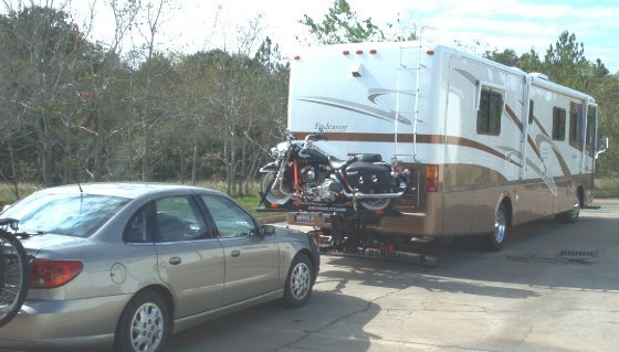 Cruiserlift RV Motorcycle Lift - Class-A Motor Homes