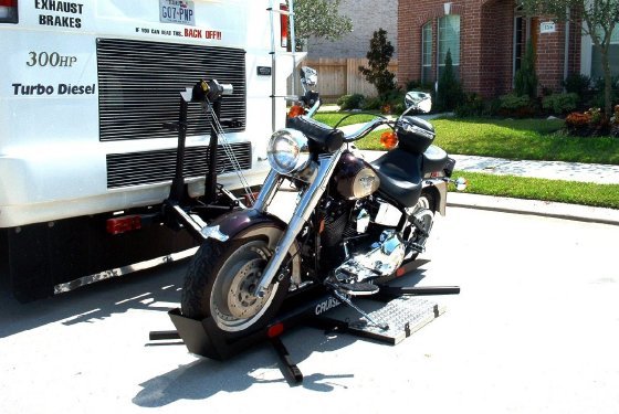 Cruiserlift RV Motorcycle Lift - Class-A Motor Homes