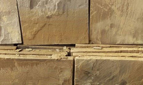 Riven paving slabs by Birks Royd Stone