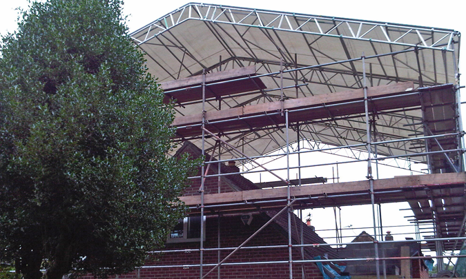 Temporary roofs | Karglen Scaffold