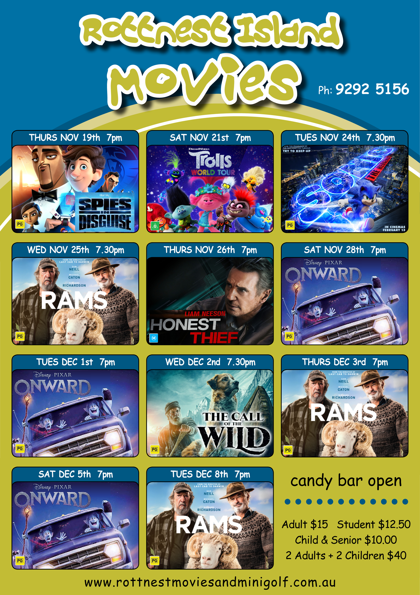 Movies and Mini Golf,Entertainment Centre | Rottnest Island, Australia