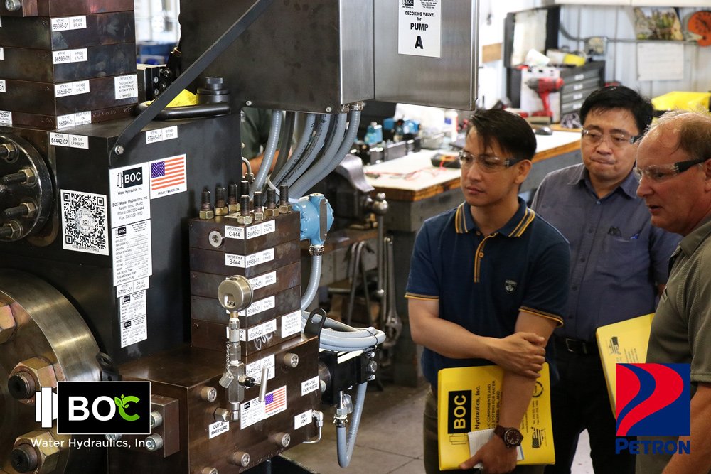 Petron Corporation Visits BOC for Decoking Valve Testing