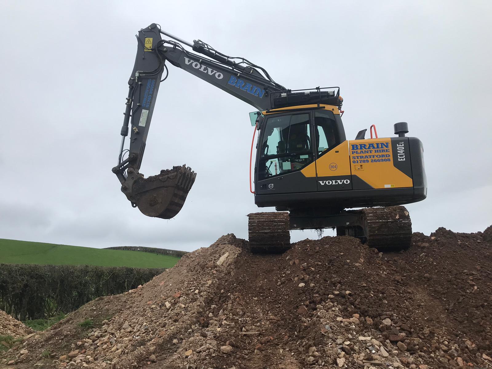 Tracked excavator hire | Edward Brain & Sons Ltd