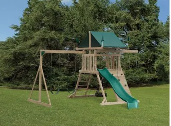 Amish Natural Swing Sets | Wood Kingdom East - Coram, NY