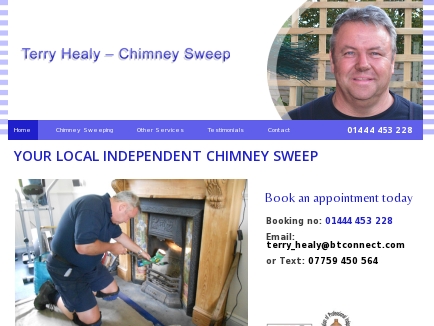 Terry Healy offers chimney-related work in Mid Sussex