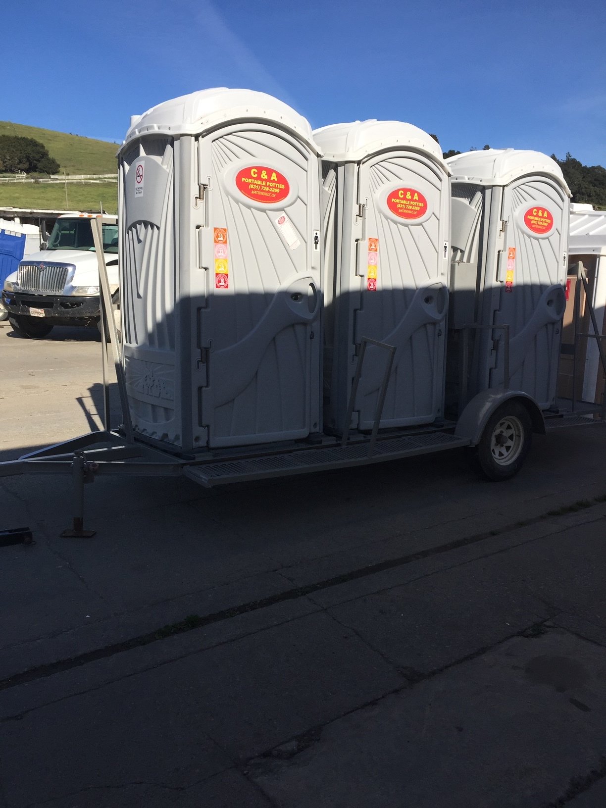 Trailer Toilets | Watsonville, CA | C&A Portable Potties