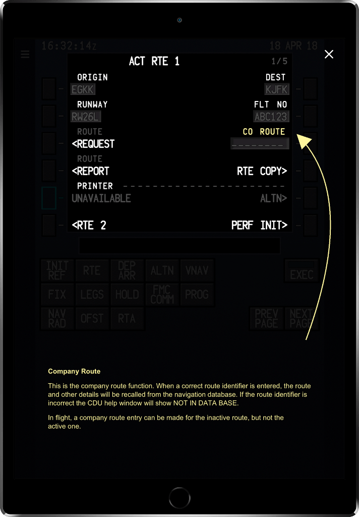 Boeing 787 FMC app B787 FMC guide Dreamliner FMC trainer FMC Tutorial