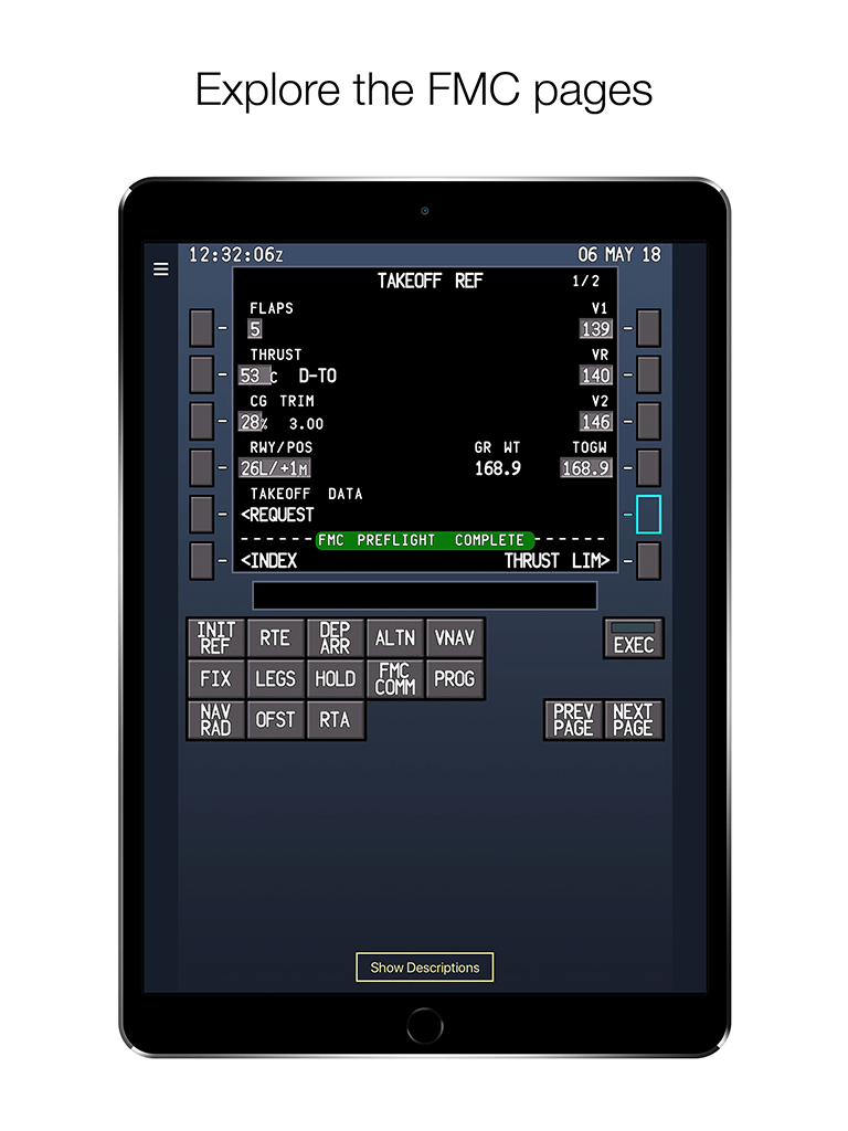 Boeing 787 FMC app B787 FMC guide Dreamliner FMC trainer FMC Tutorial