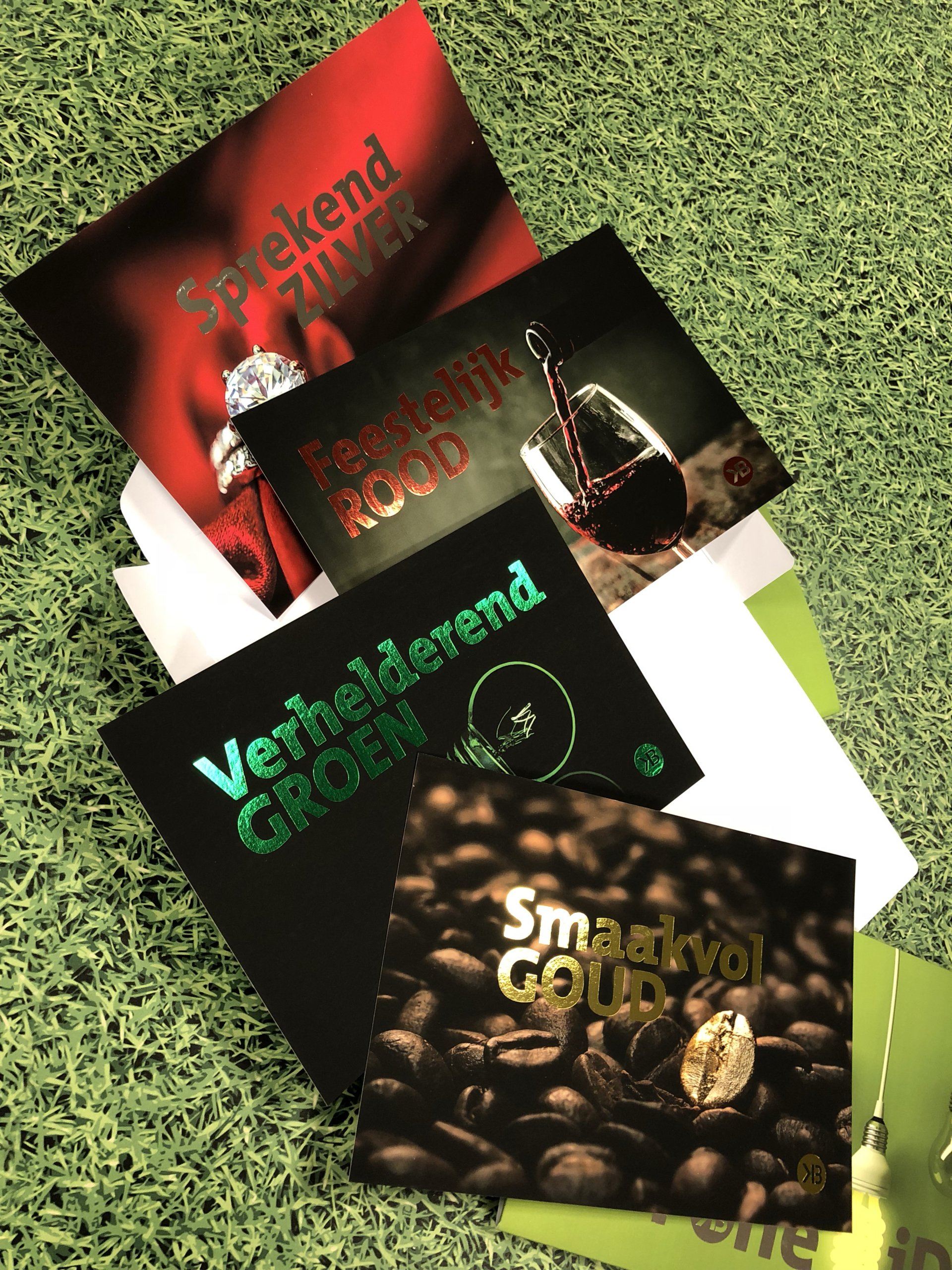 Voorbeelden van digitale foliedruk