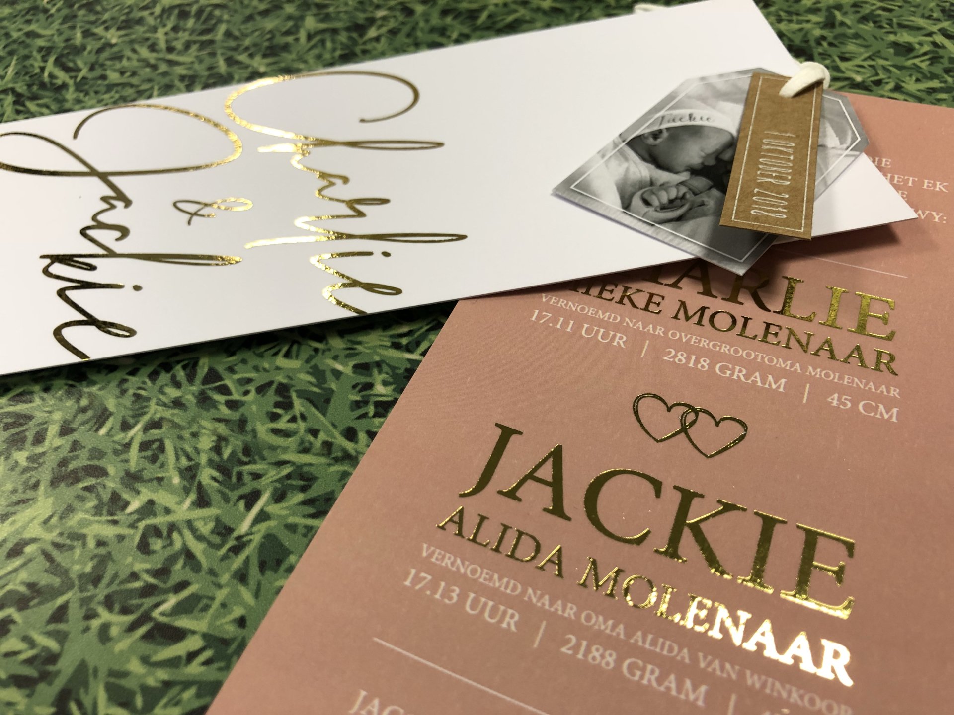 Voorbeelden van digitale foliedruk