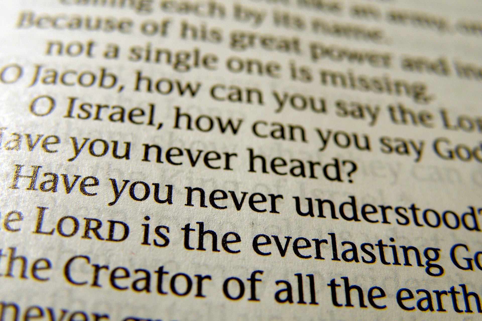 Lucerna Custom Font Design for New Living Translation Holy Bible