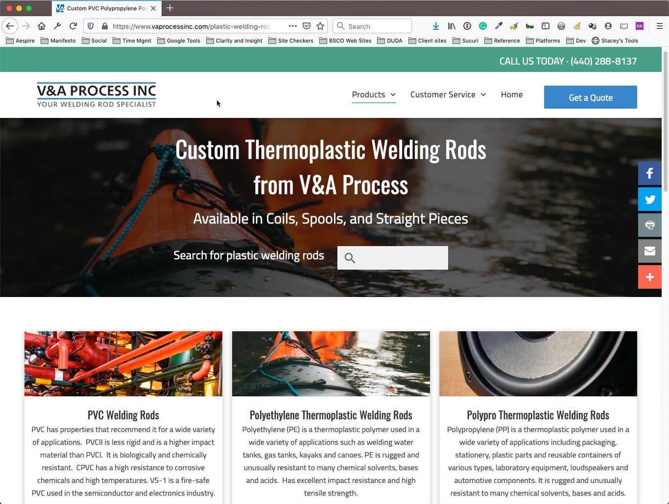 Manufacturing Website Design and Sales Funnel