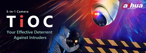 Dahua Camera TiOC 3 in 1 - Full colour, Active deterrent, AI, 5MP