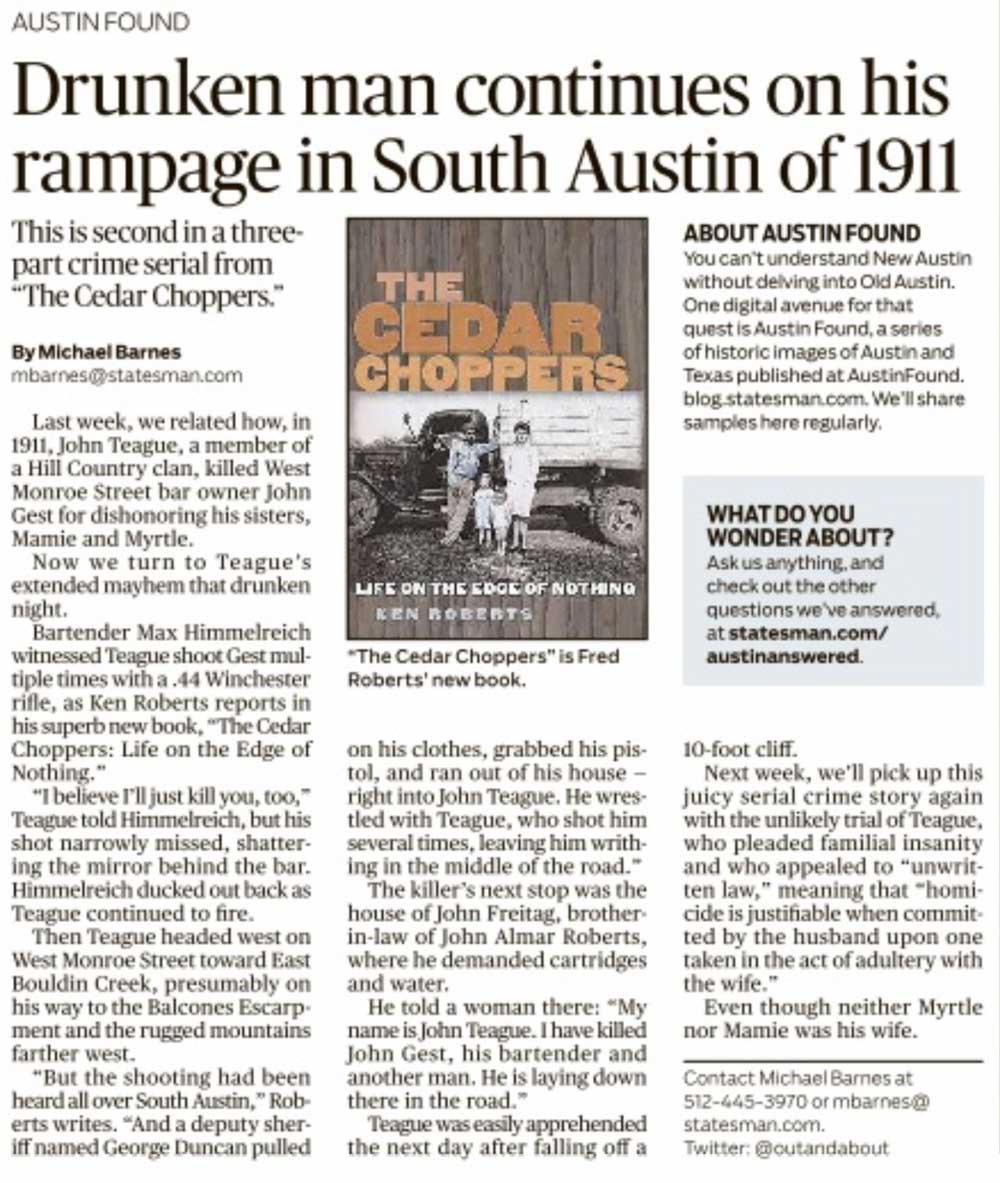 The Cedar Choppers in the Media