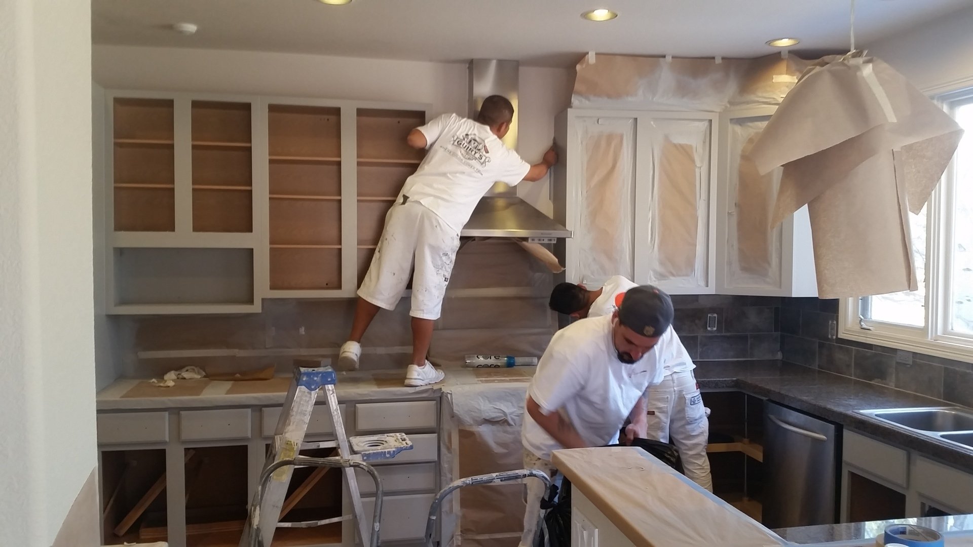 Cabinet Painting Process
