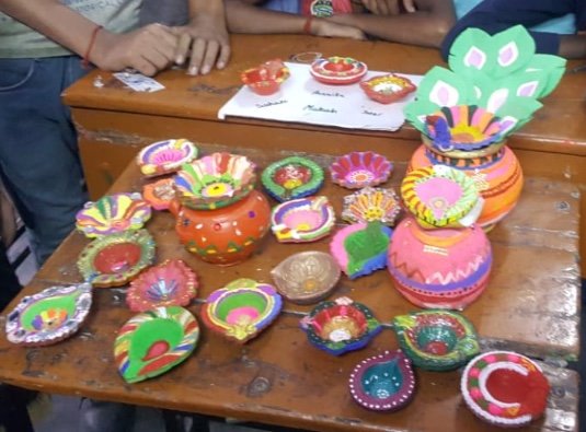 Diya making Competition