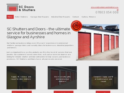 SC Shutters and Doors - professional fitting and service in Glasgow and Ayr
