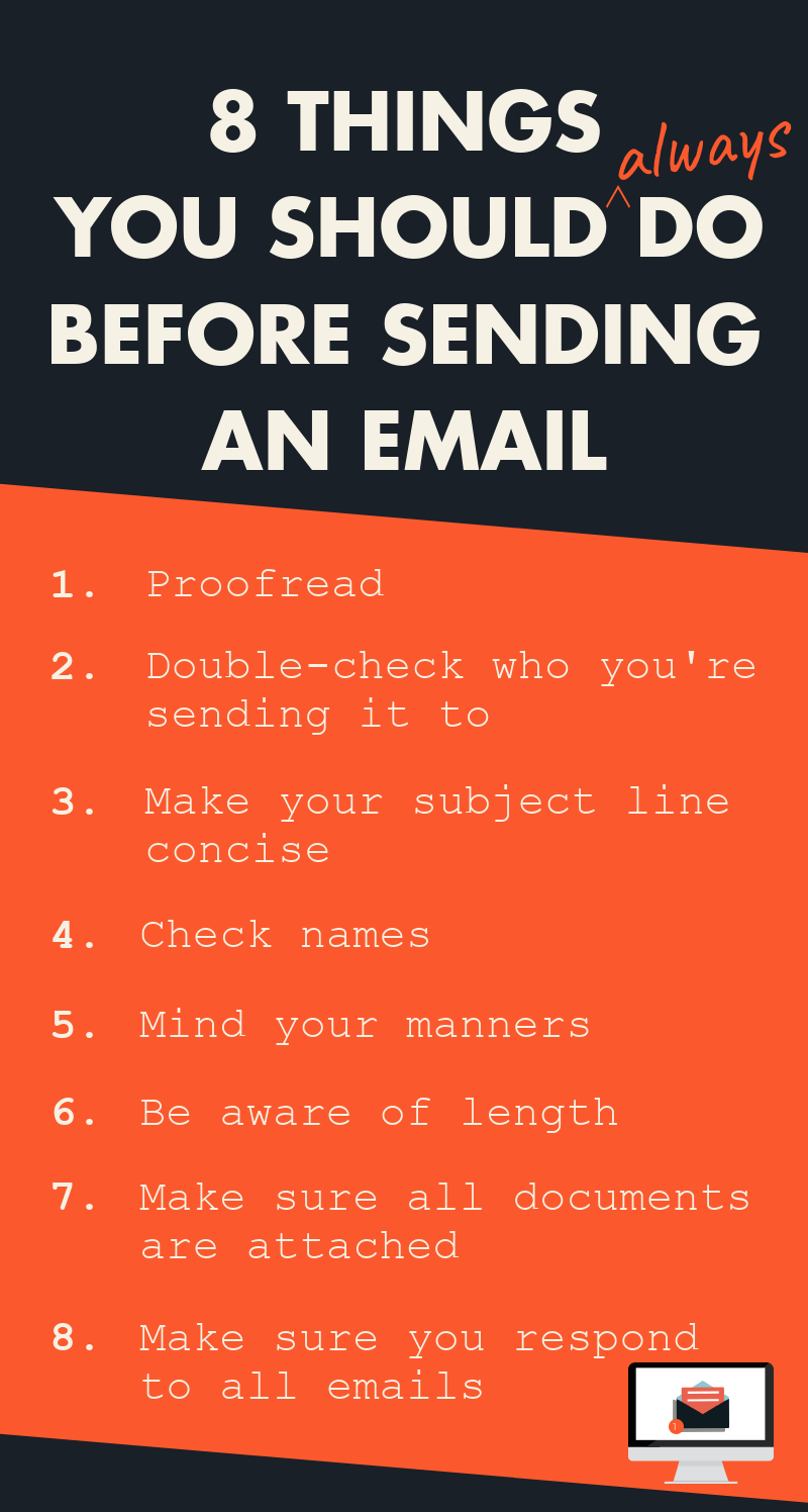 Email Etiquette: 8 Things You Should ALWAYS Do Before Hitting ‘Send’