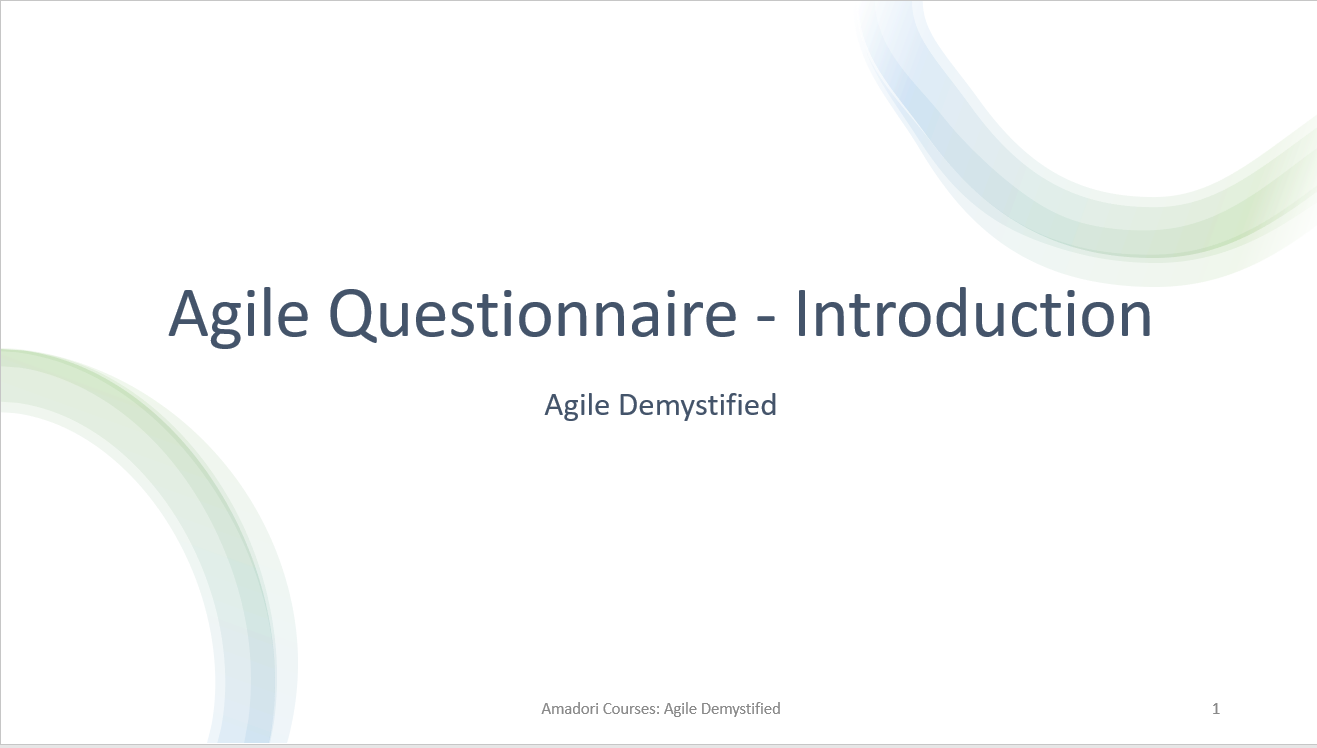 Agile Demystified