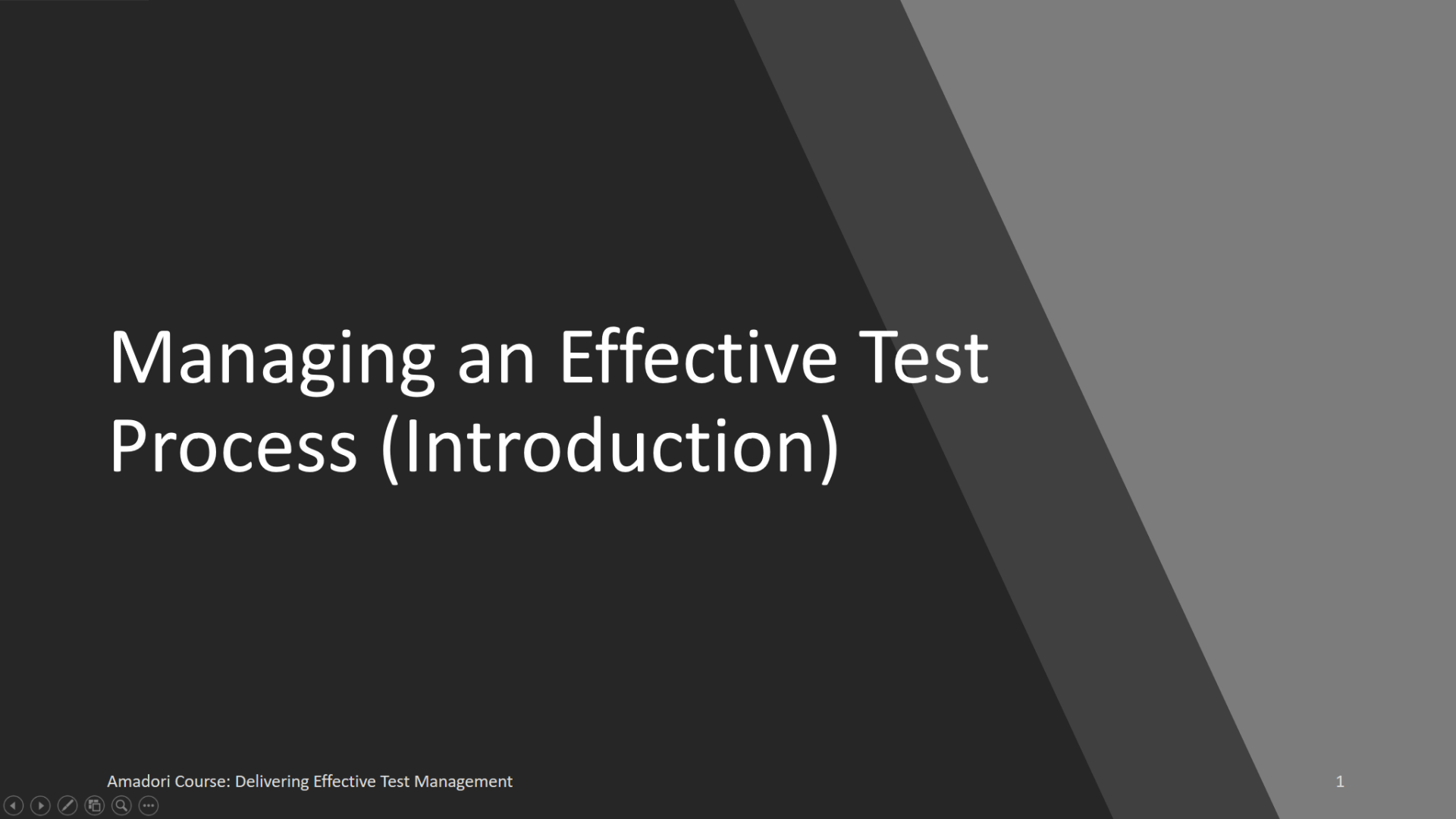 Delivering An Effective Test Process