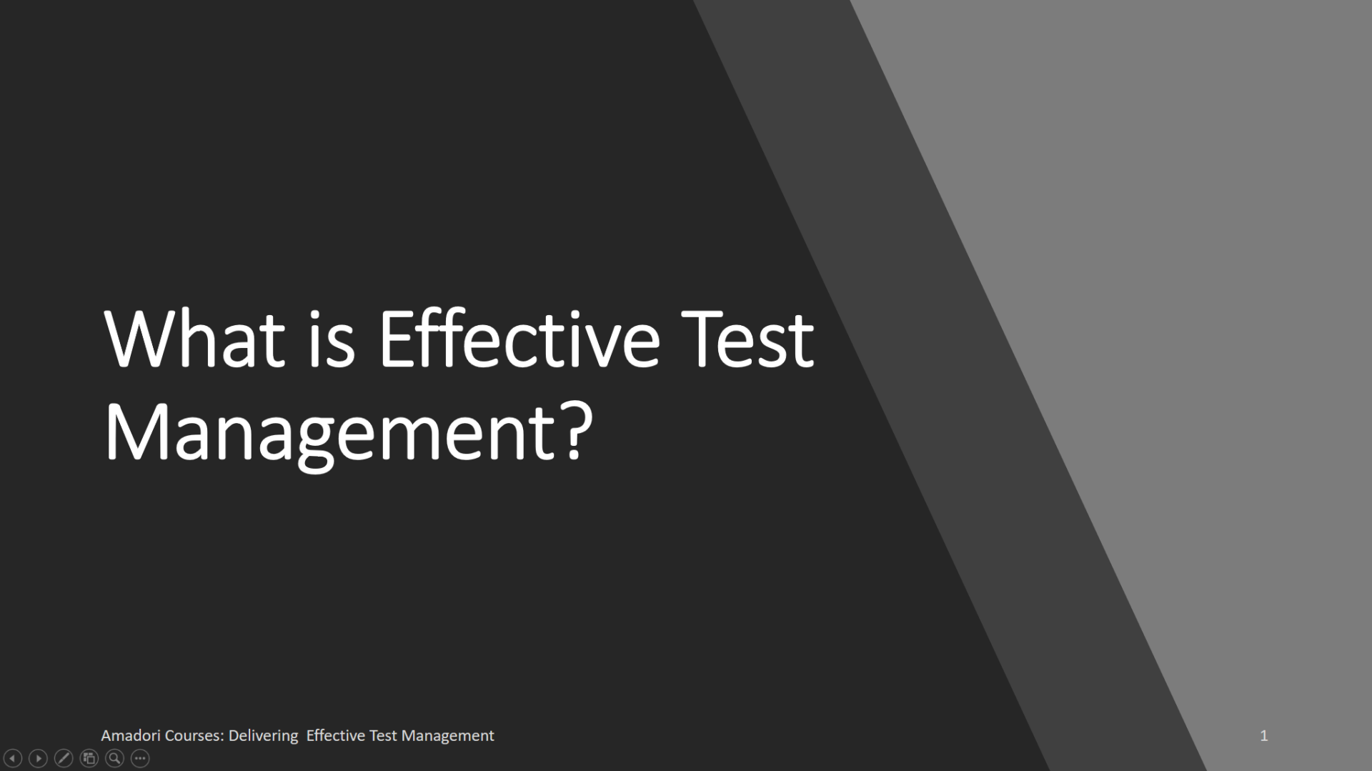 Delivering An Effective Test Process