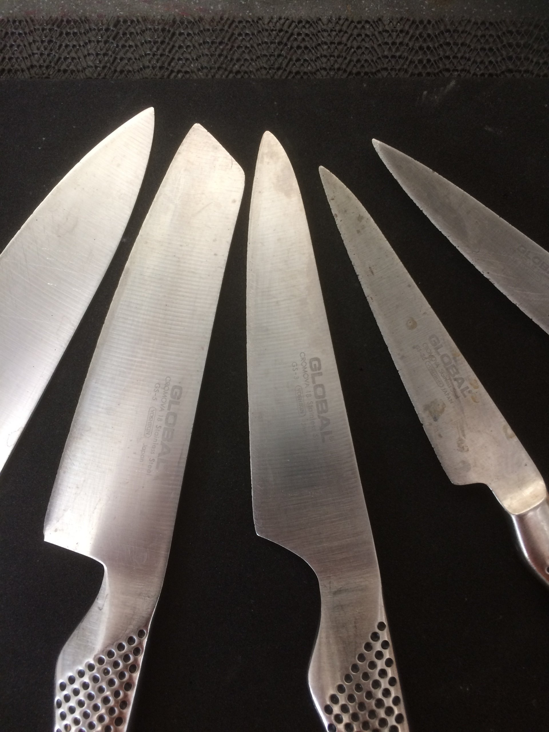 Before and after sharpening | On Point Sharpening Services