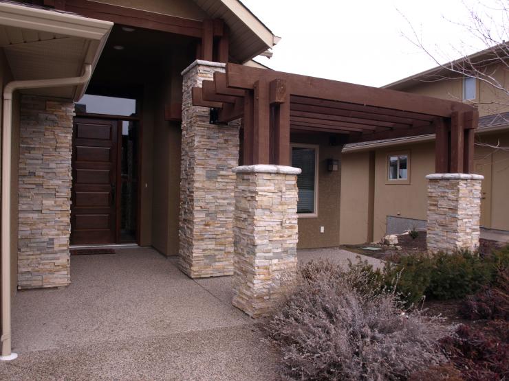 3D Ash Grey Stone Panels. White & Grey | Real Stone Cladding UK