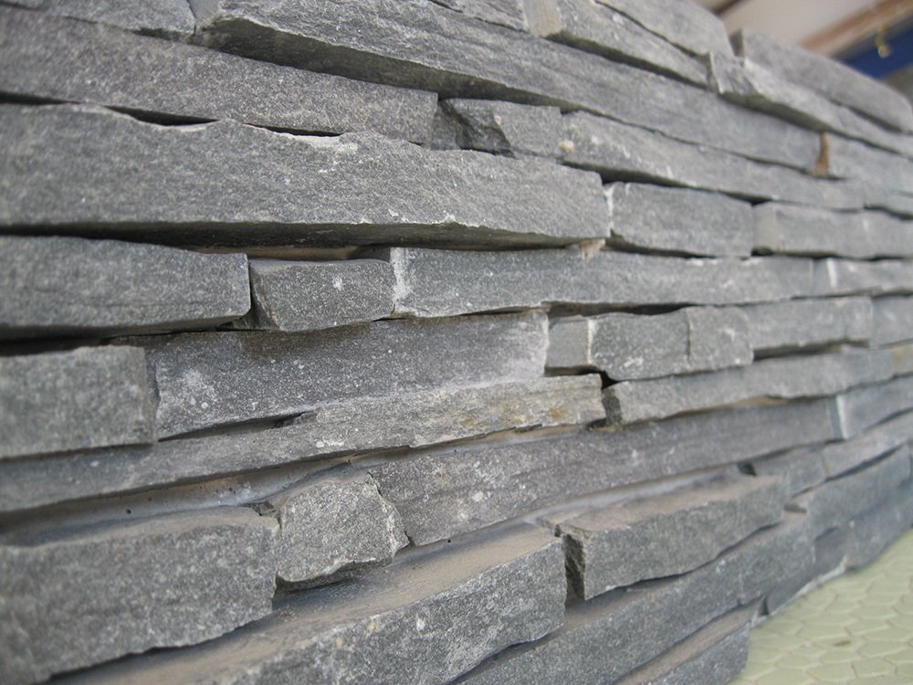 Black Slate Thin: Stone Cladding Panel System | Real Stone Cladding