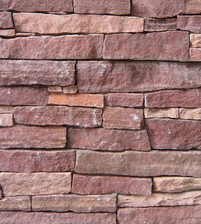 Red Sandstone: Stone Cladding Panel System | Real Stone Cladding