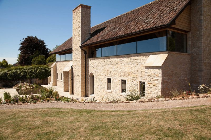 Coursed Limestone Cladding - Random | Real Stone Cladding UK