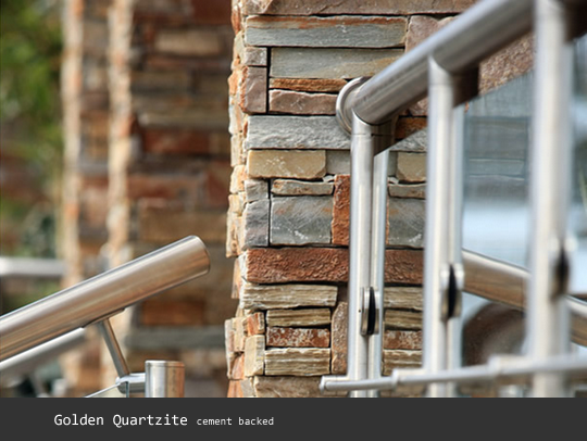 Golden Quartz: Stone Cladding, Panels | Real Stone Cladding UK