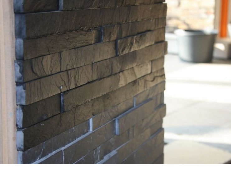 3D Basalt Black Stone Panels | Real Stone Cladding UK