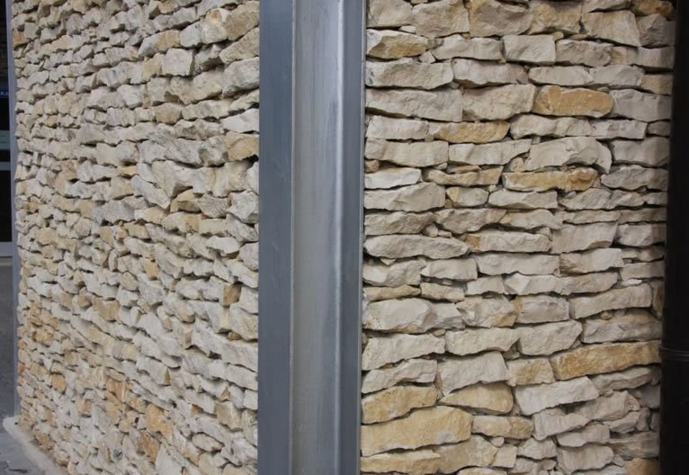Coursed Limestone Cladding - Random | Real Stone Cladding UK