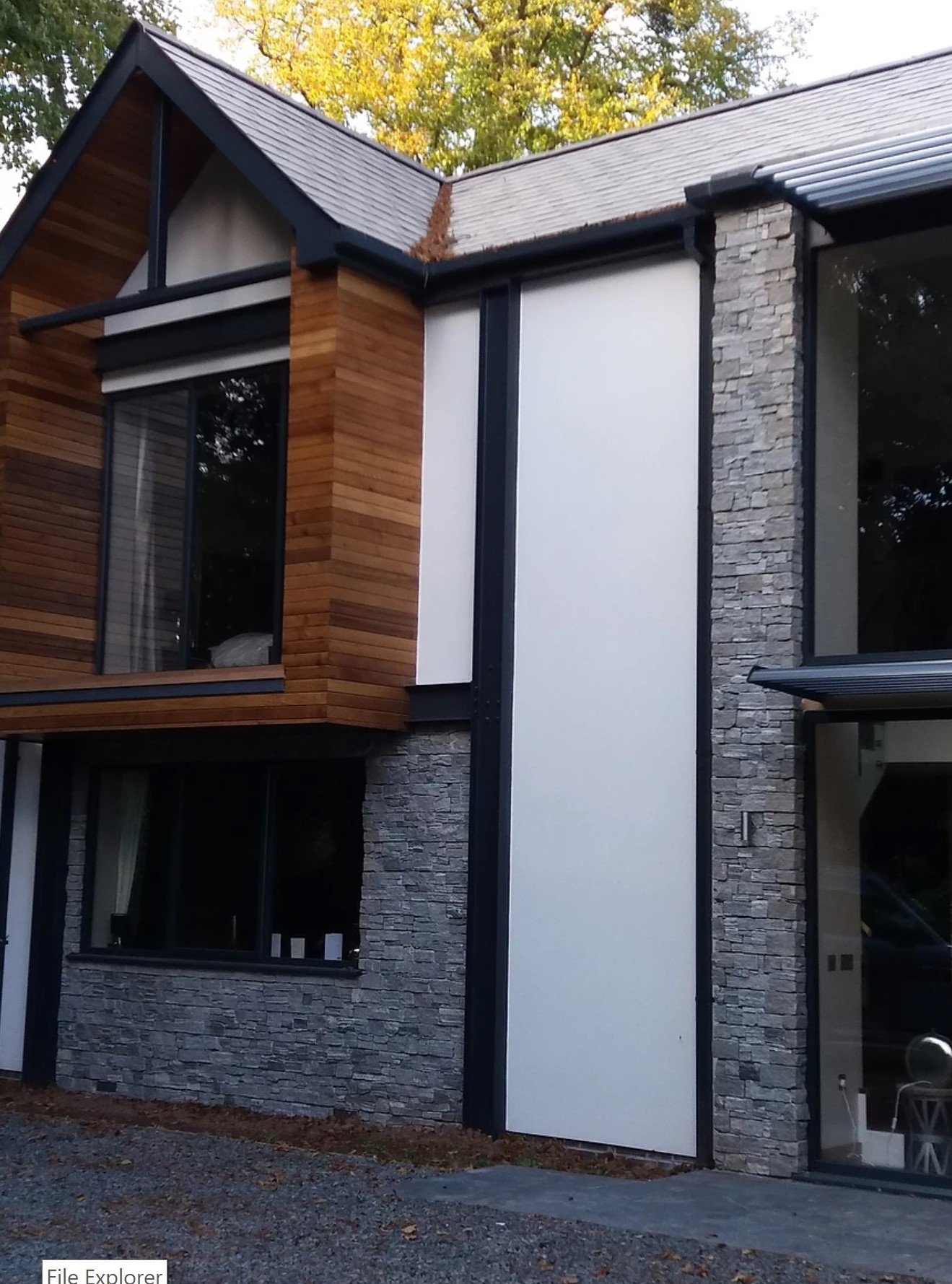 Grey Granite Stone, Cladding Panel System | Real Stone Cladding