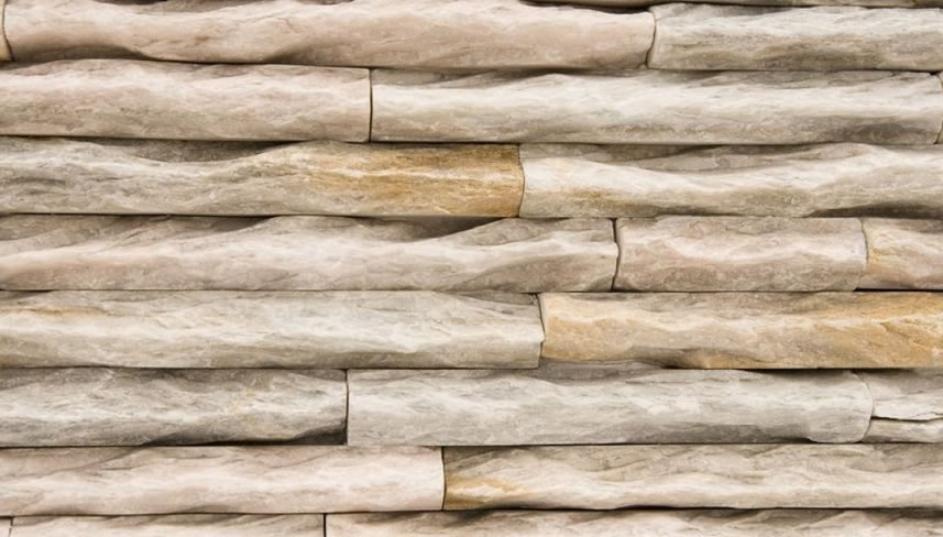 Sky Pearl Ledgestone Panels | Real Stone Cladding