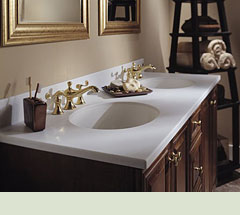 Green Mountain Corian® Vanity Tops By Creative Counters LLC