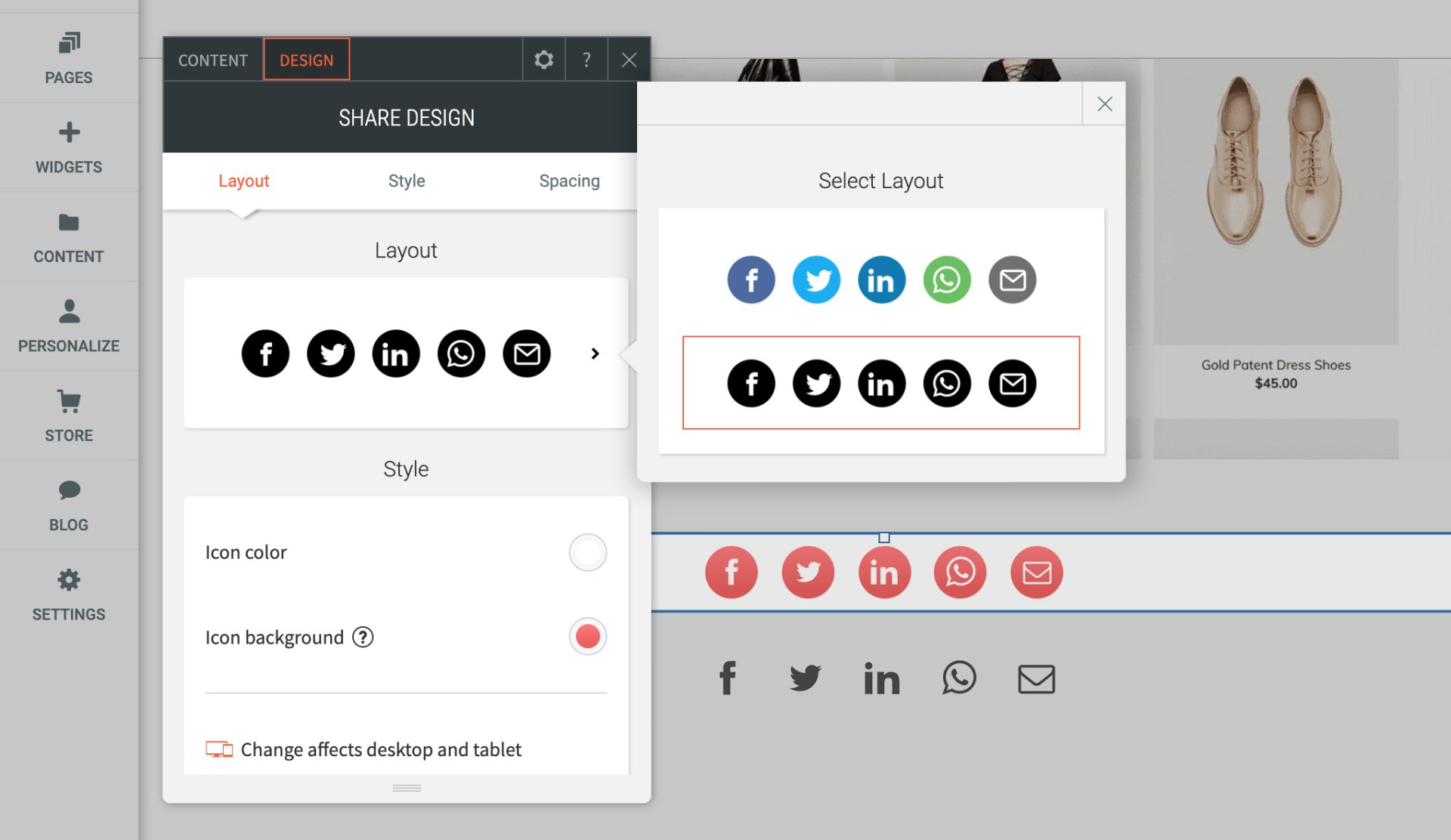 Feature – Share Widget Enhancements