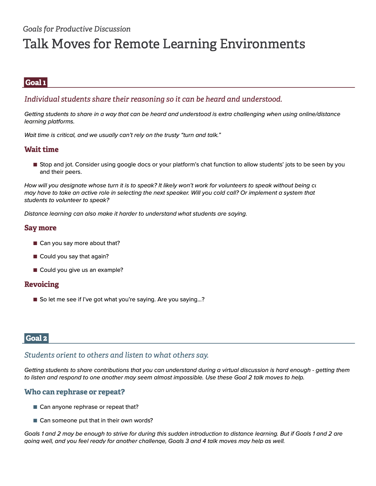 Remote Learning Resources | WordGen Elementary