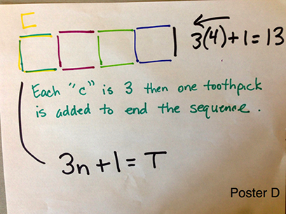 Toothpick Patterns | Poster Problems