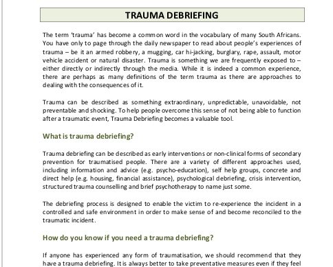 Documentation related to Hoedspruit Farmwatch & Victim Support Unit