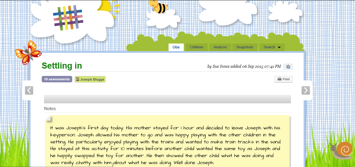 TAPESTRY | Manor Farm Pre-School in Hazlemere Buckinghamshire