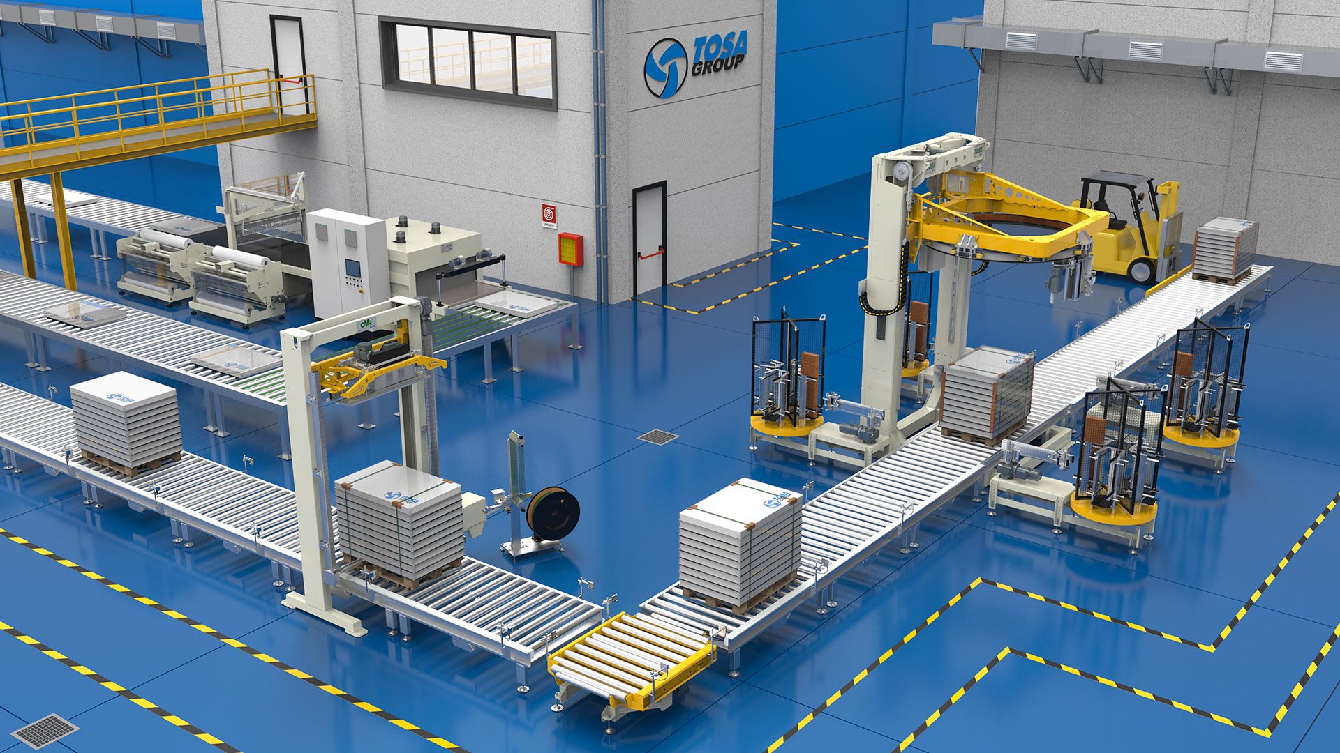 Tosa stretch wrapping machines brochures