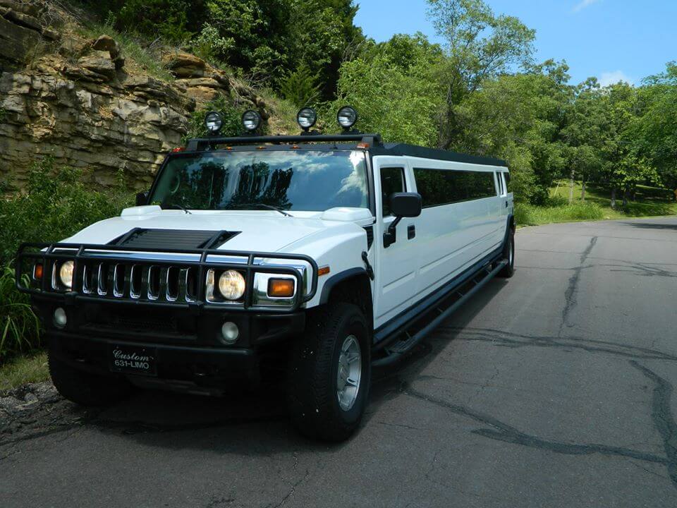 White Hummer Limo Kansas City and Overland Park