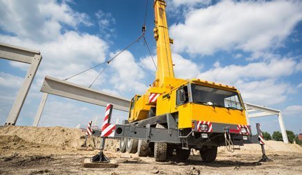 Lorry mounted crane hire throughout central Scotland