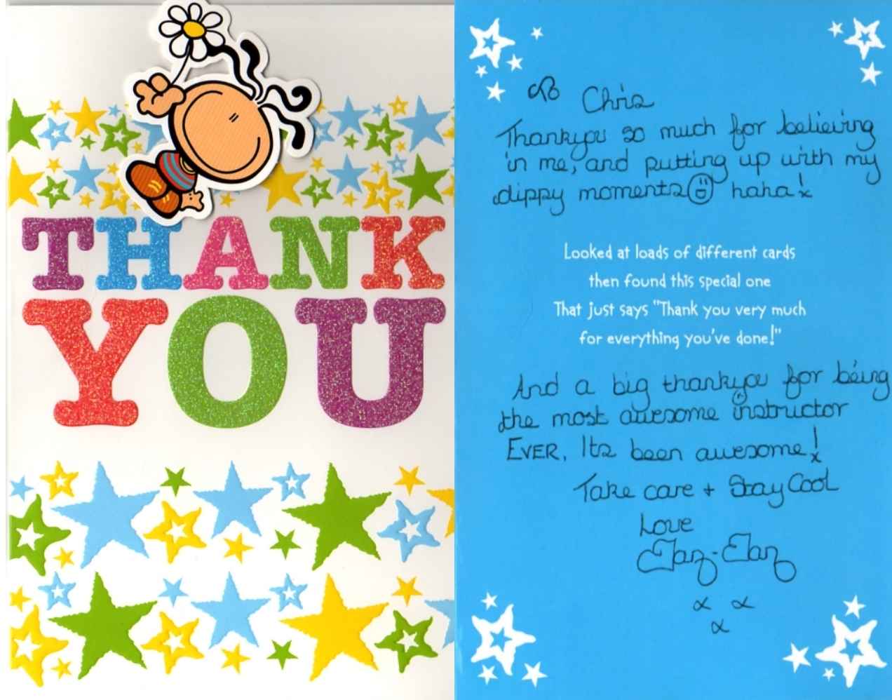 Thank You Cards to Drive Safe Driving School
