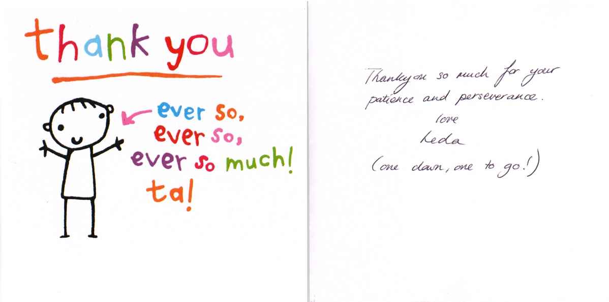 Thank You Cards to Drive Safe Driving School